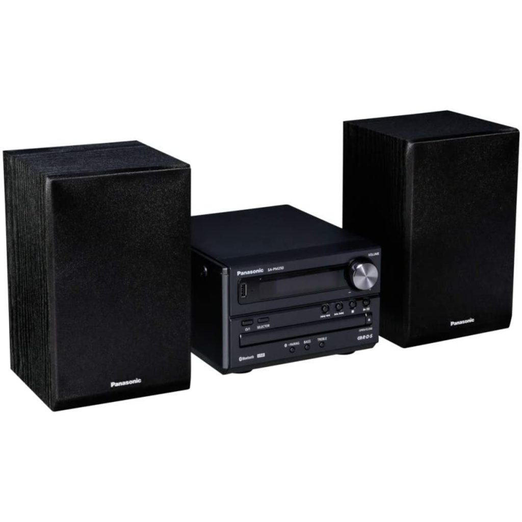 Panasonic SC-PM250 Mikro-system CD (20W, Bluetooth, USB, FM, bogaty bas, czysty dźwięk, XBS ...